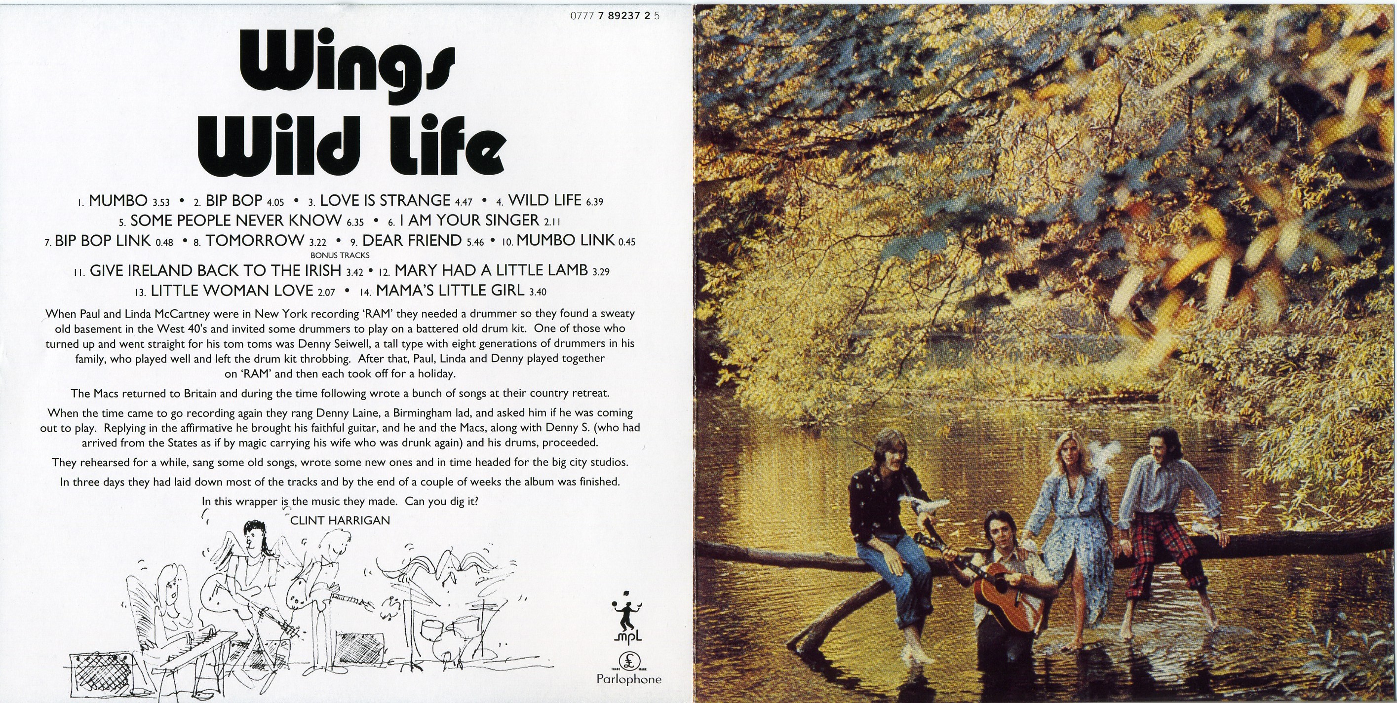 Paul McCartney Wild Life : Front + Inlay eu | CD Covers | Cover Century ...